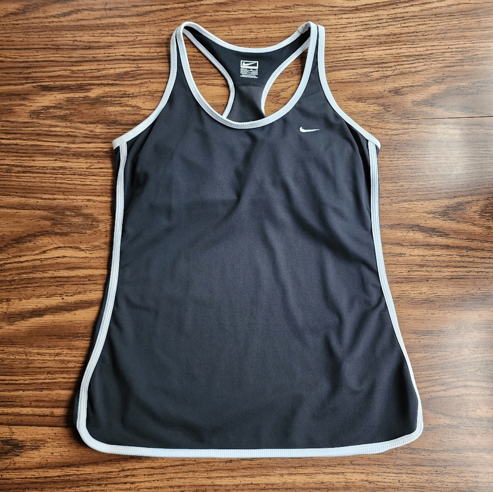Nike Performance Athletic Razorback Workout Tank Top - Gem